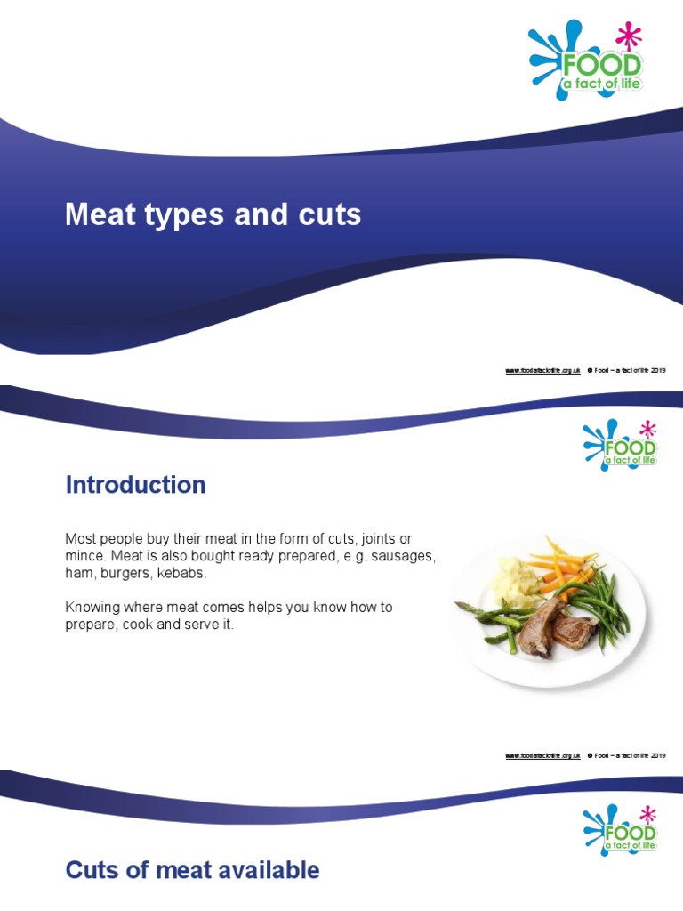 Meat Types and Cuts | PDF | Steak | Bacon