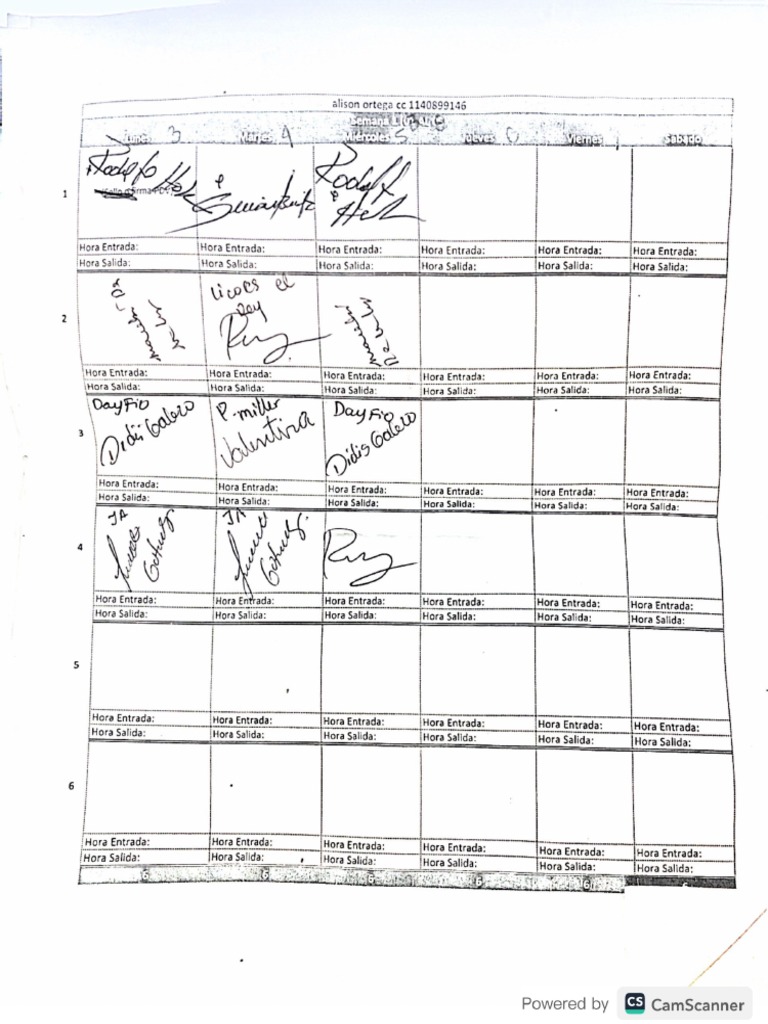 Plantilla de Firmas | PDF