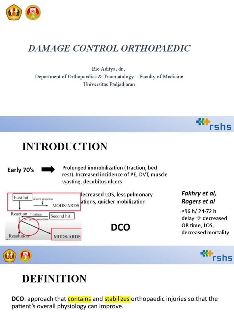 Damage Control Orthopaedics | PDF | Injury | Orthopedic Surgery