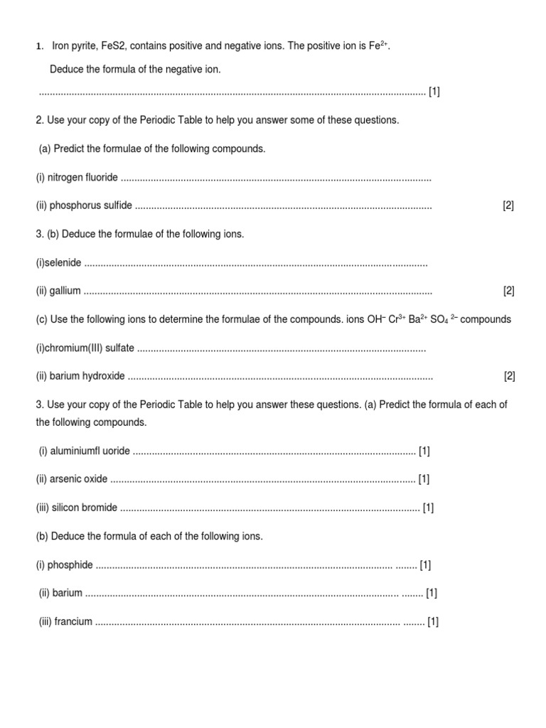 Stoichiometry | PDF | Periodic Table | Sulfate
