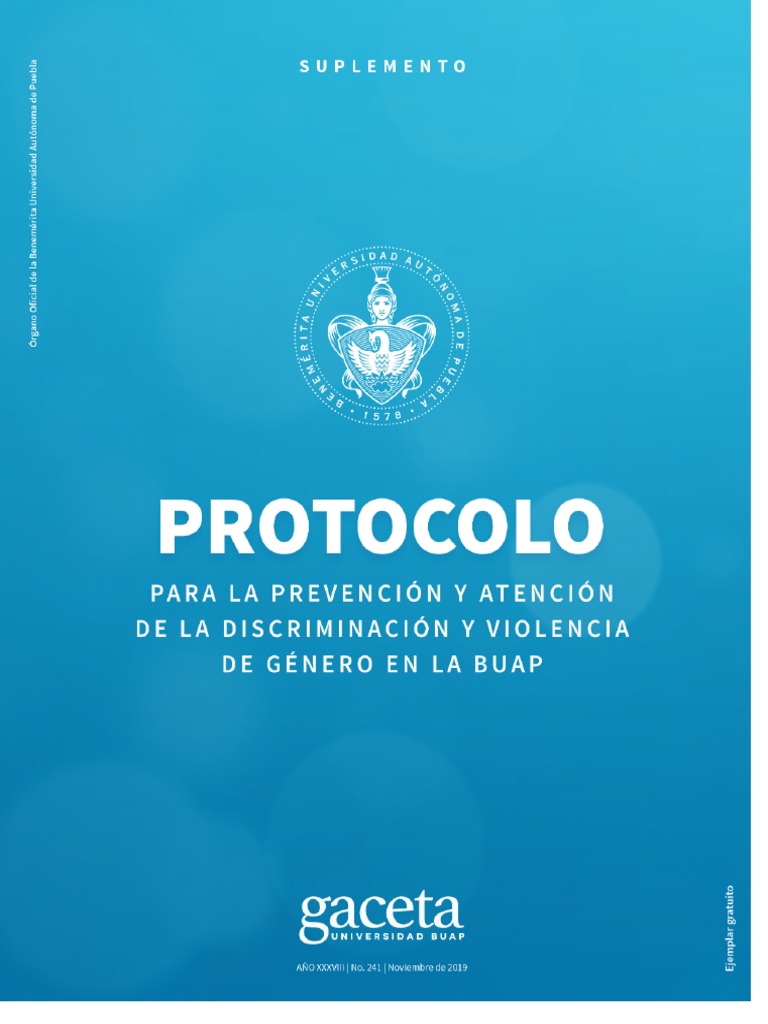 Protocolo para La Prevención y Atención de La Discriminación y Violencia de Género en La BUAP | PDF