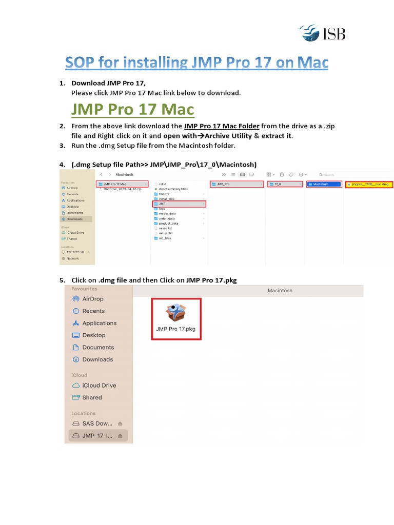 Sop For Installing Jmp Pro 17 On Mac V1 Pdf