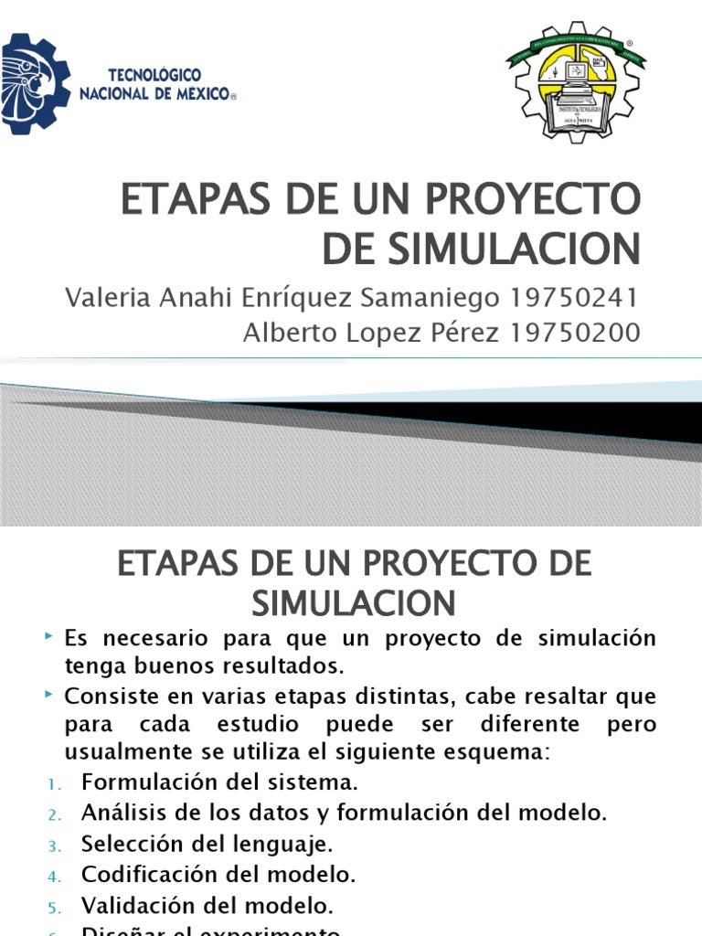 ETAPAS DE UN PROYECTO DE SIMULACION | PDF