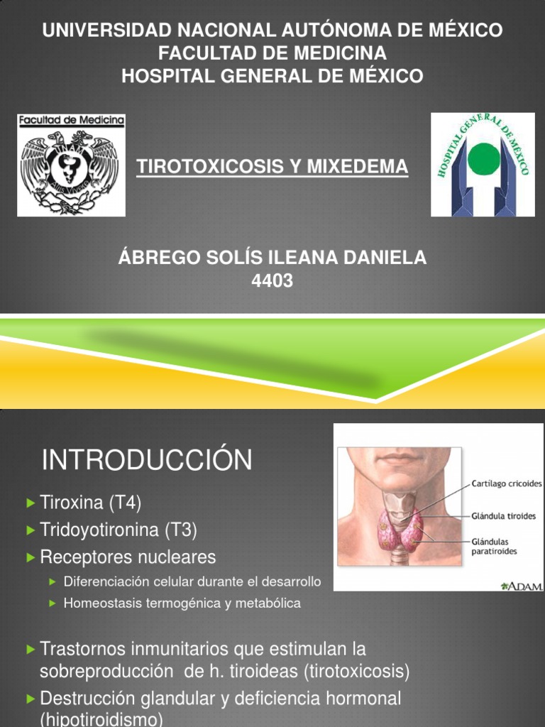 tirotoxicosis y mixedema | Hipotiroidismo | Tiroides | Prueba gratuita ...