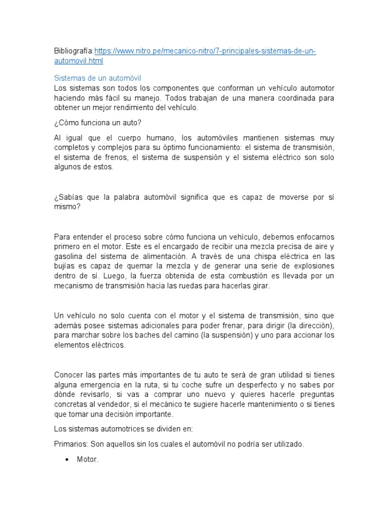 TUT 03 Tutorial Sistemas Automotriz y Sus Partes Mantenimiento ...