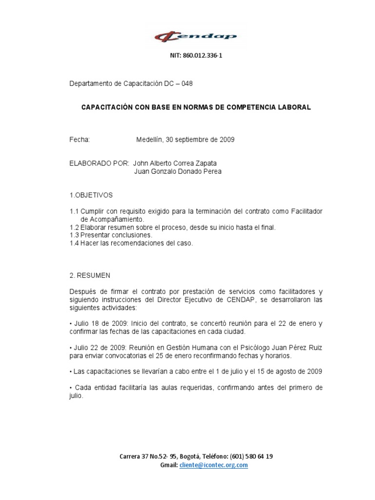 Informe ejemplo | PDF