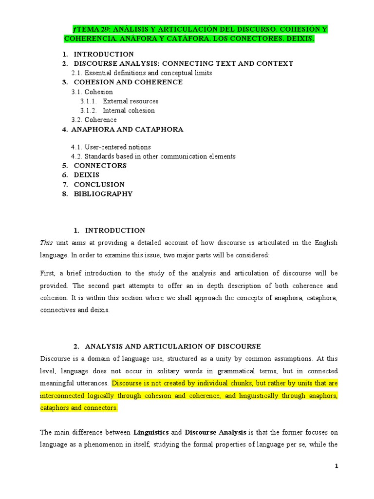 Tema 29 | PDF | Syntax | Language Mechanics