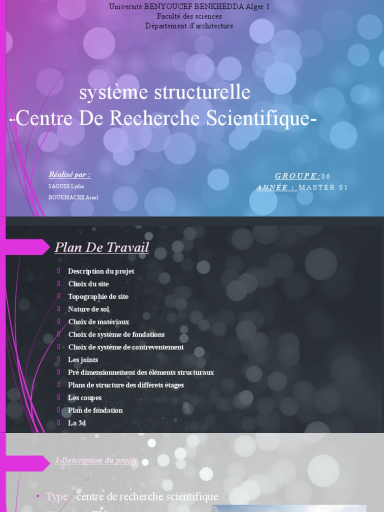 Système Structurelle Cdrs s2 | PDF | Fondation (construction) | Métaux