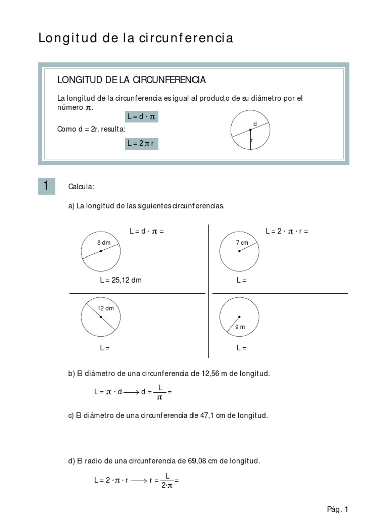 Perimetro Circunferencia | PDF