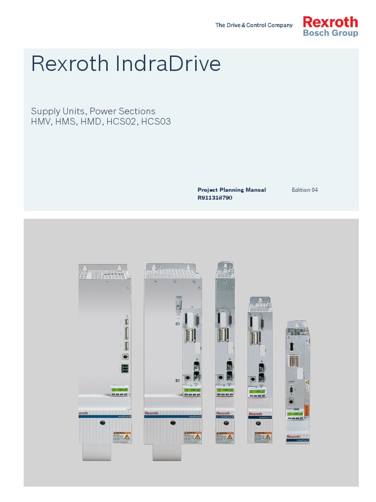 Rexroth Indradrive: Supply Units, Power Sections HMV, HMS, HMD, Hcs02, Hcs03 | Download Free PDF ...