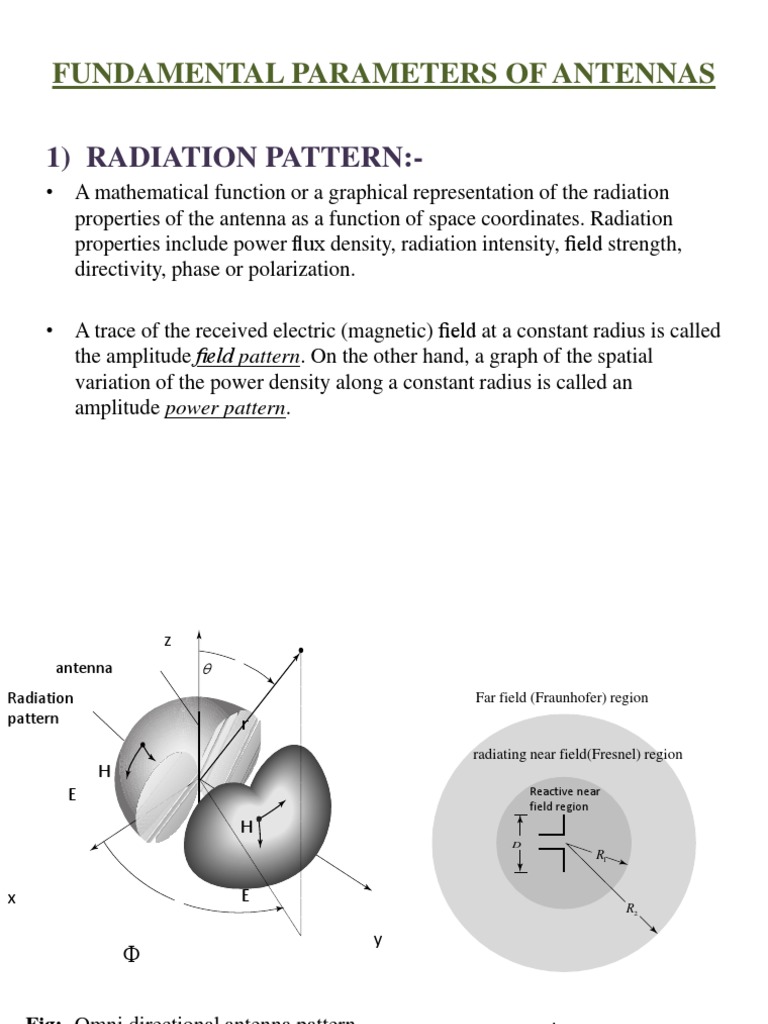 Antenna Fundamental Parameters1 | PDF
