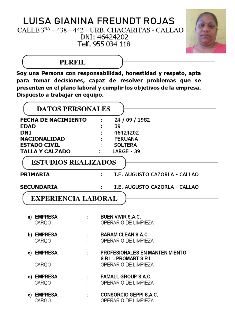 CV Luisa Freundt | PDF
