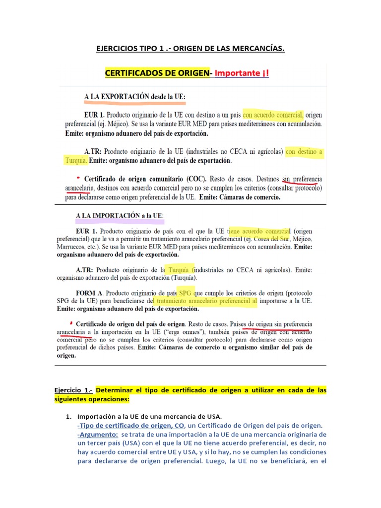 Ejercicios Tipo | PDF