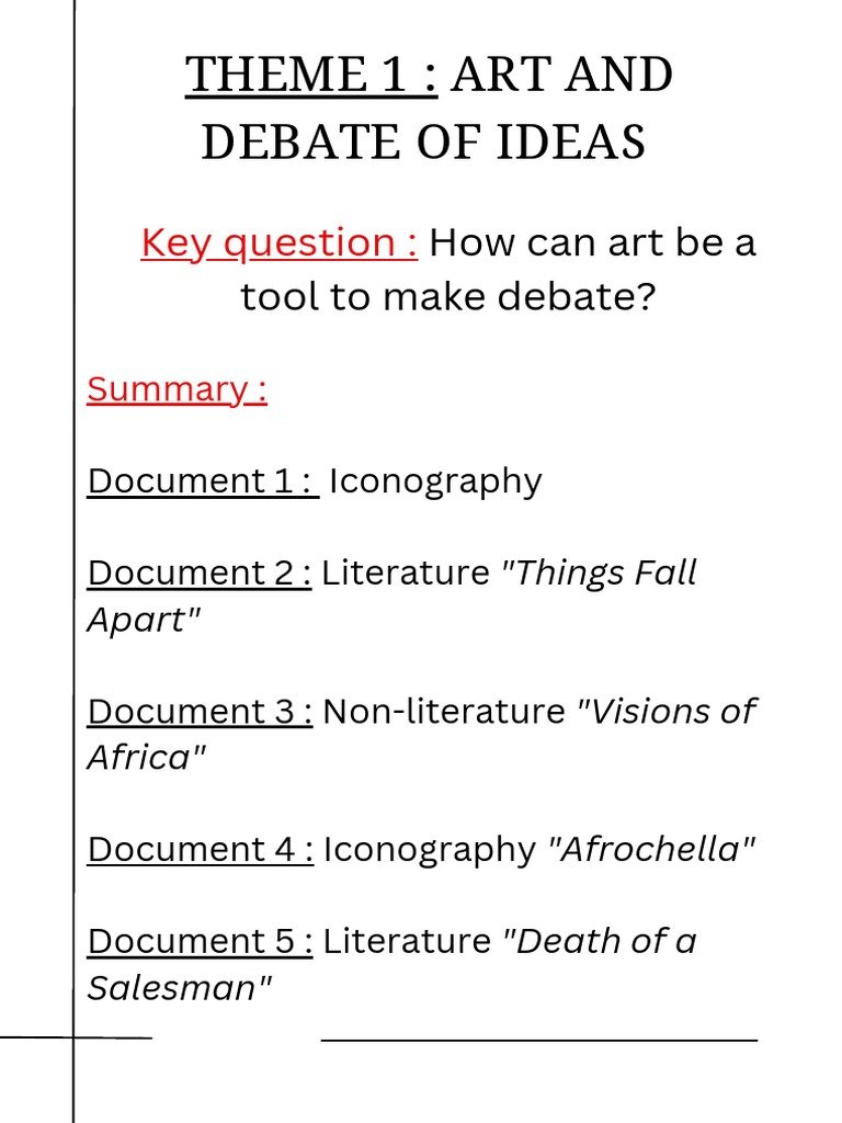 Art as a Tool for Debate | PDF