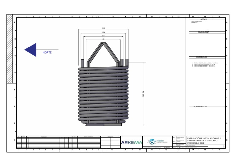 Fabricación de Serpentines de Acero 316 L | PDF