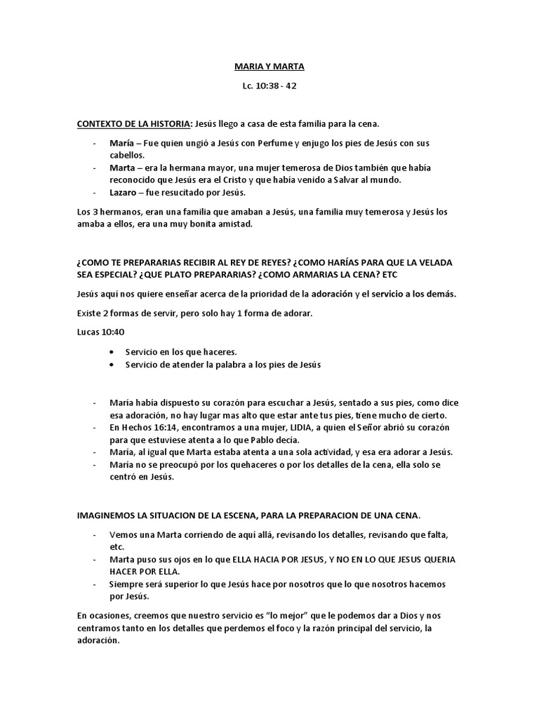 Maria y Marta | PDF | Religión y espiritualidad