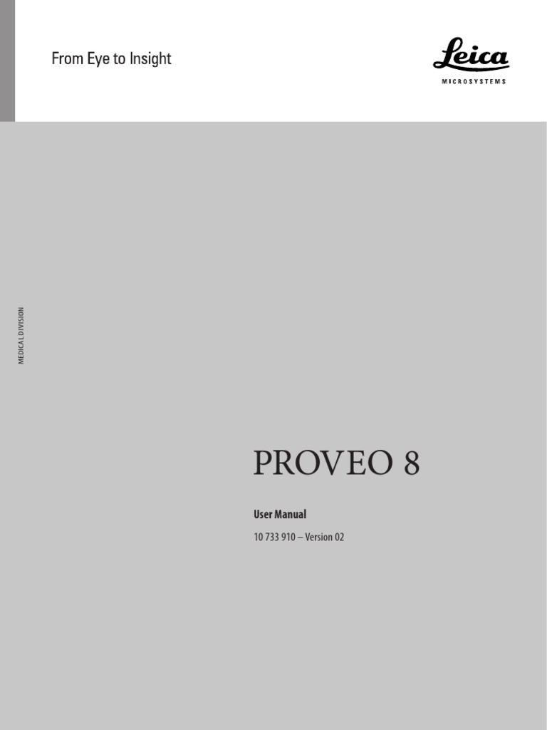 Proveo 8: User Manual | PDF | Electromagnetic Compatibility | Retina