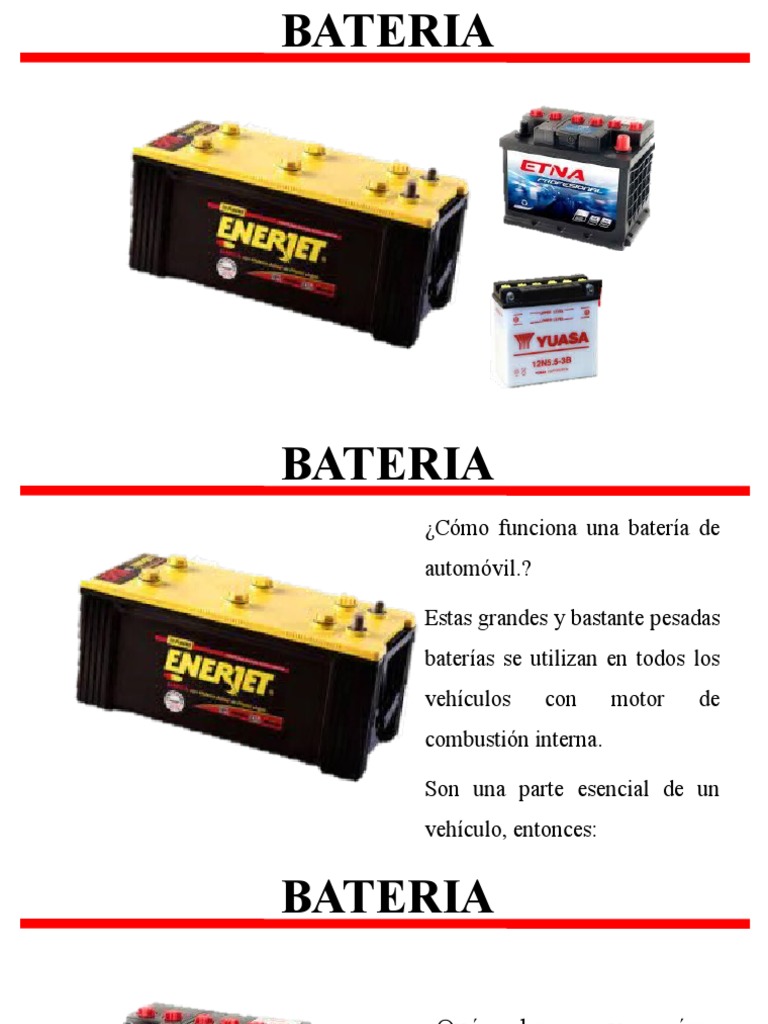 Bateria PPT Ok | PDF | Ingenieria Eléctrica | Electromagnetismo