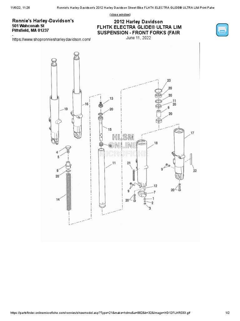 Suspension Ultra Limited 2012 | PDF | Harley Davidson | Vehicles