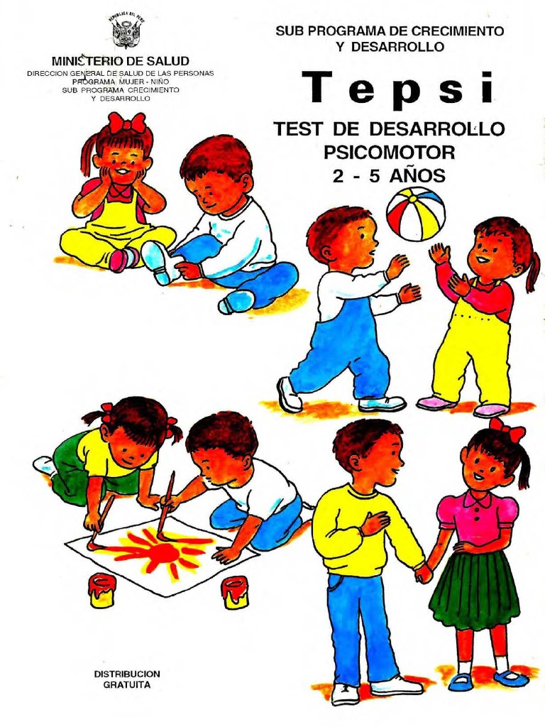 TEPSI Test de Desarrollo Psicomotor | PDF