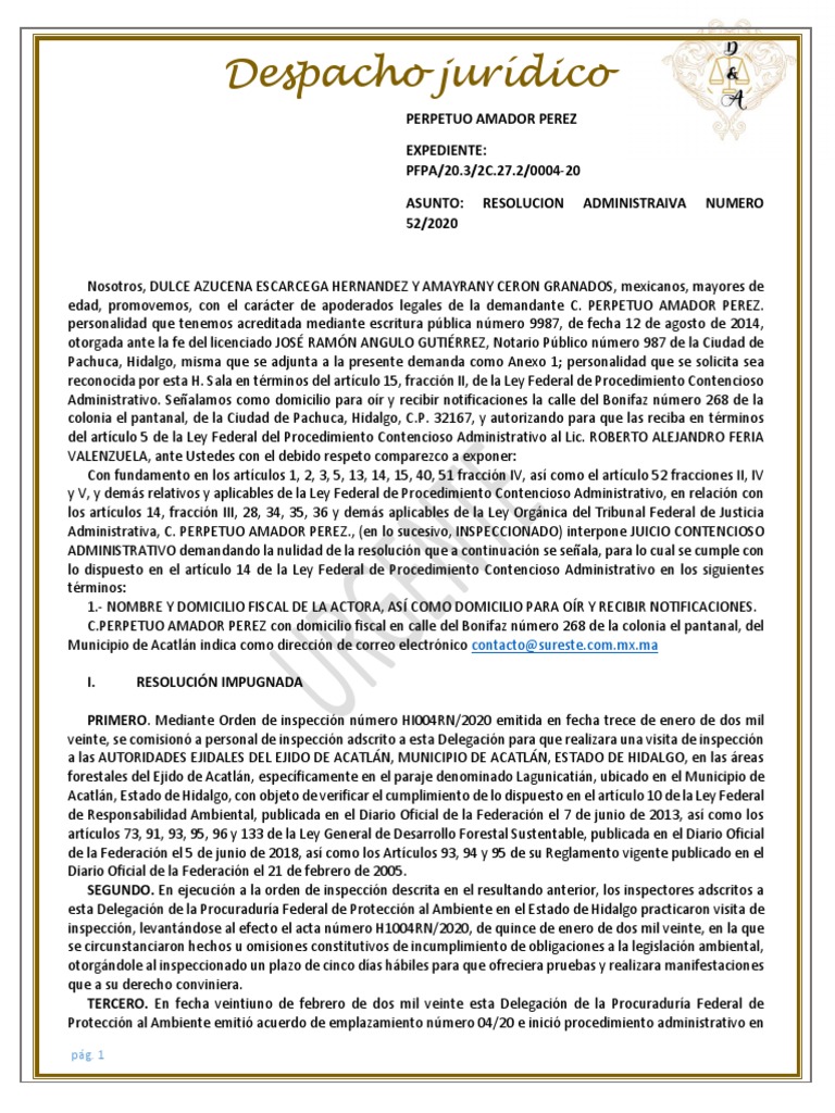 Demanda Administrativa | PDF