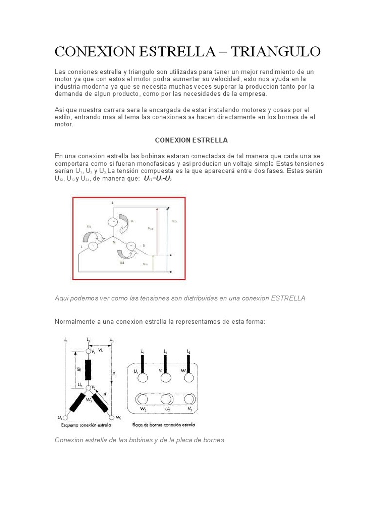 Conexion Estrella-Triangulo | PDF