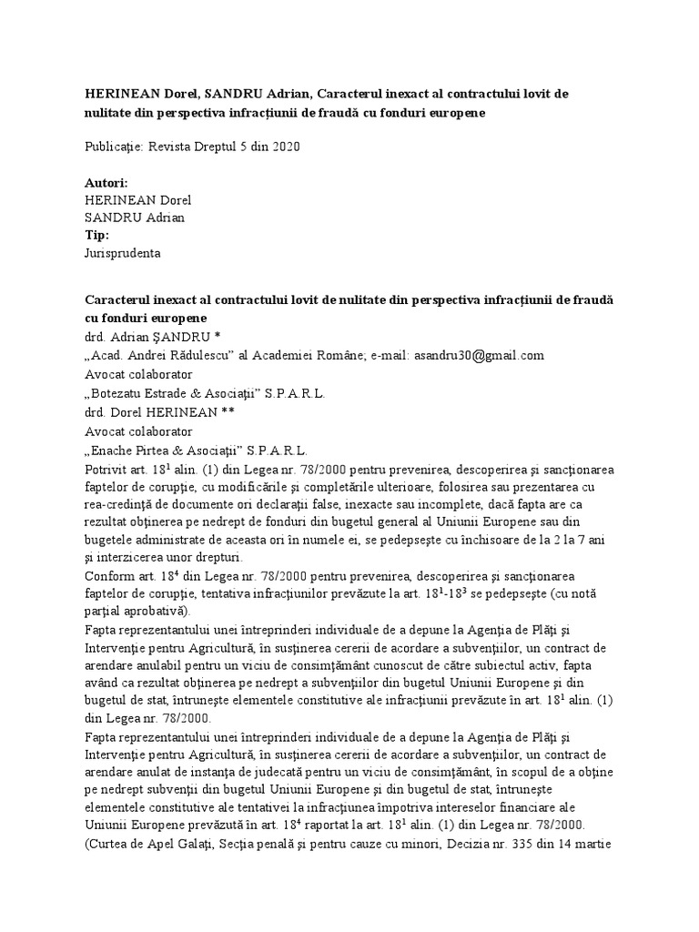 Herinean Dorel Sandru Adrian Caracterul Inexact Al | PDF