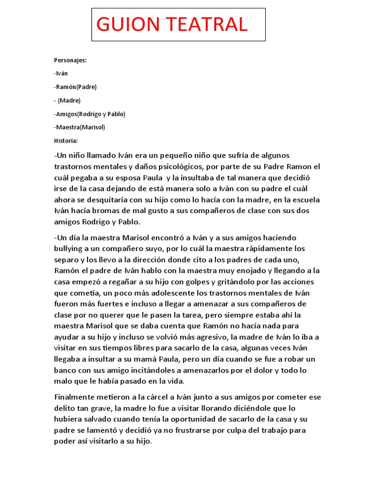 "El dolor de Iván: Bullying y redención" | PDF | Novela negra ...