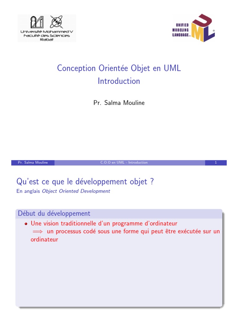 Introduction à la Conception Objet en UML | PDF | Programmation ...