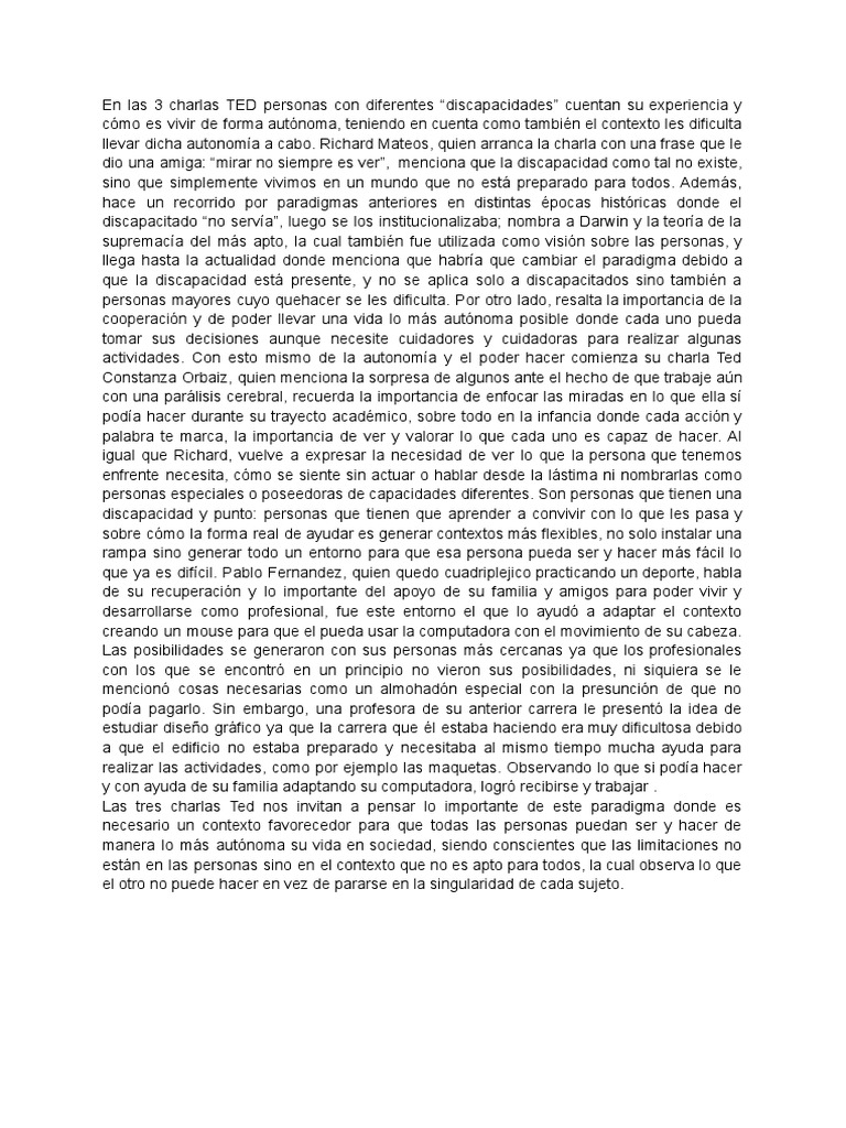 Ted Discapacidades | PDF