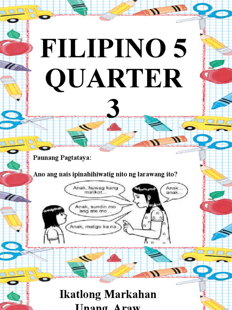 Filipino 5 Quarter 3 | PDF