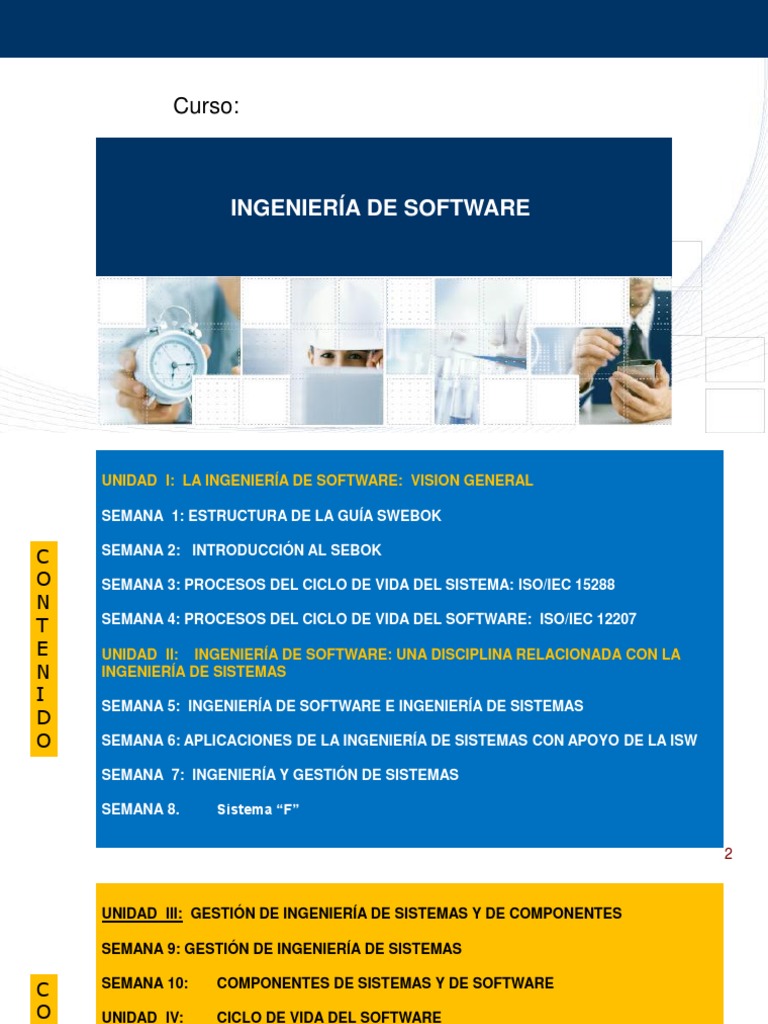 Curso:: Ingeniería de Software | PDF | Software | Ingeniería de software
