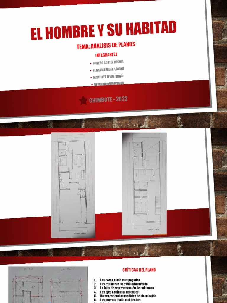 El Hombre Y Su Habitad: Tema: Analisis de Planos | PDF