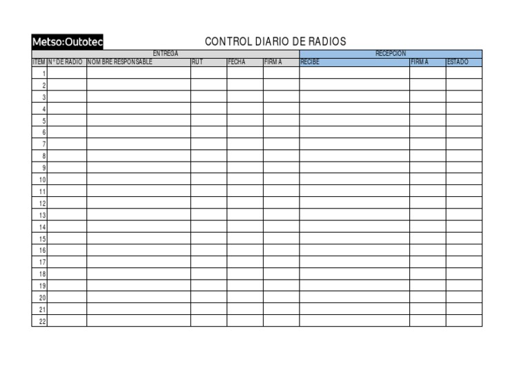 Formato Entrega de Radios | PDF