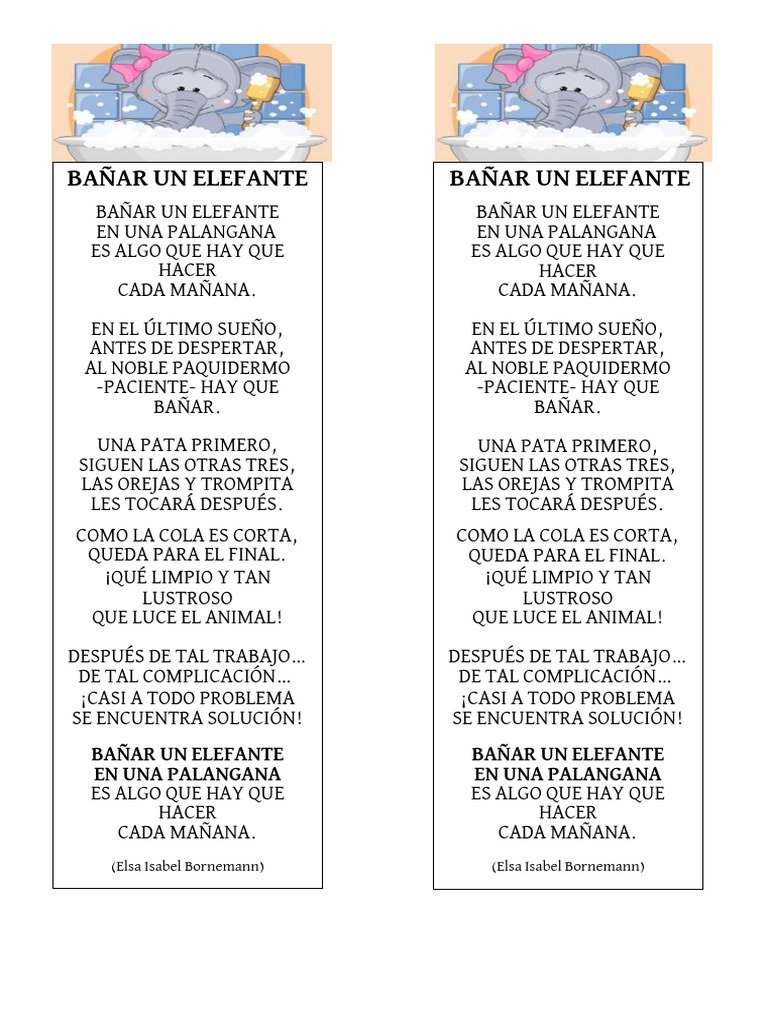 Bañar Un Elefante | PDF