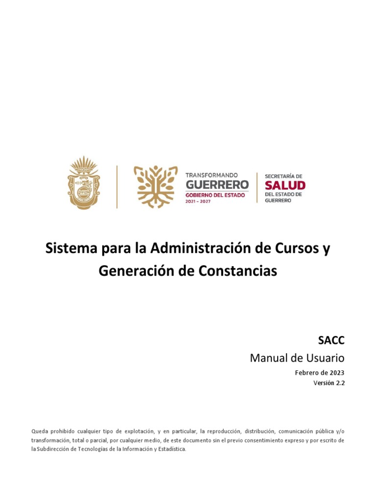 Manual Usuario Sacc | PDF | Contraseña | Red mundial