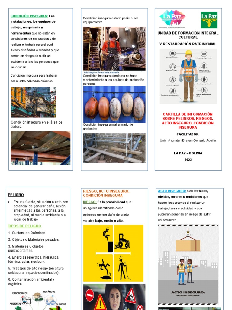 Triptico de Peligros y Sus Tipos Riesgos | PDF | Naturaleza