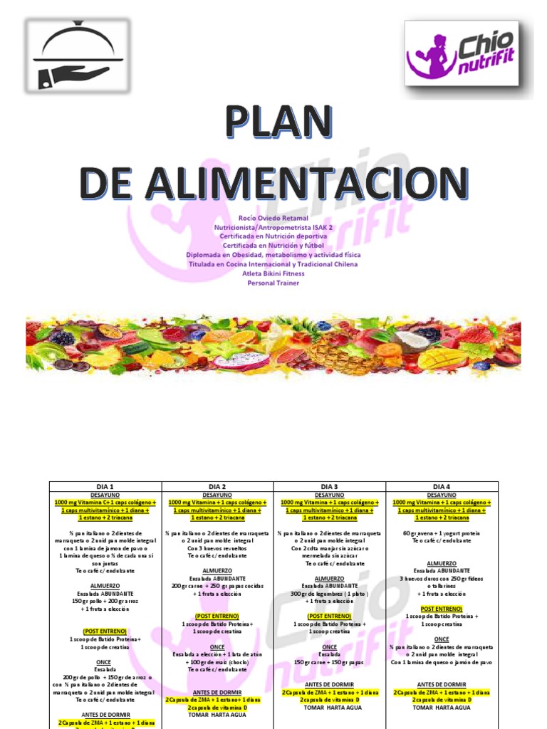 Plan de Alimentación con Triacana | PDF | Panes | Alimentos