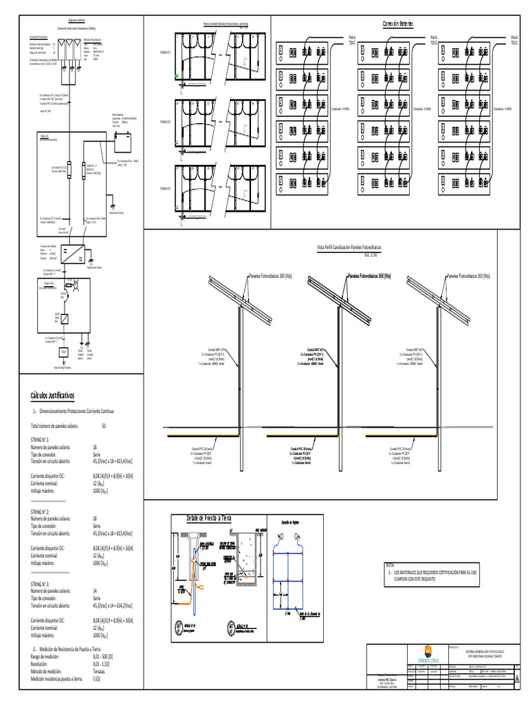 Diagrama Unilineal Pampa Concordia | PDF | Fotovoltaica | Energia electrica