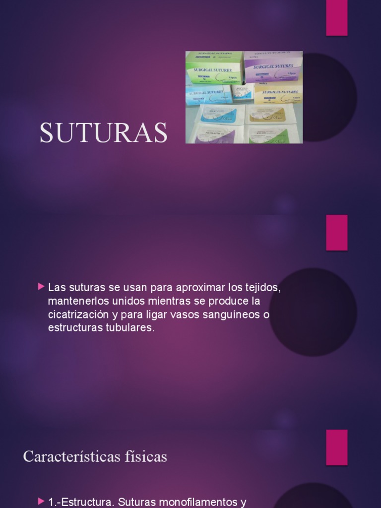 Suturas | PDF | Sutura Quirúrgica | Anatomía