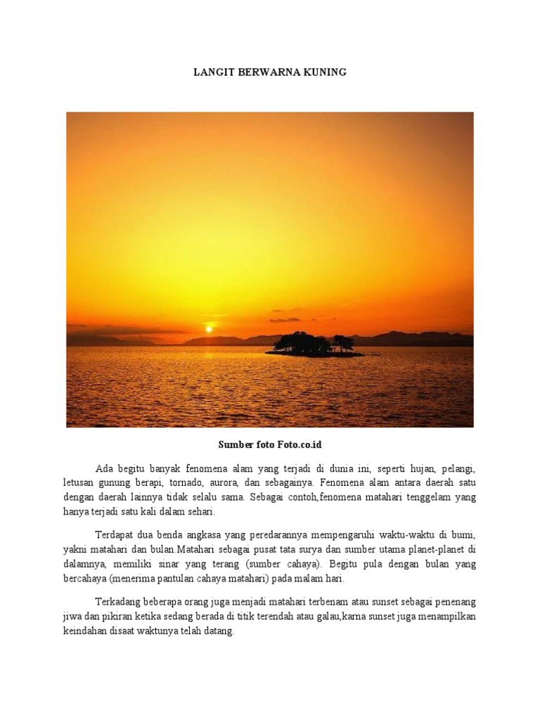 LANGIT BERWARNA KUNING TUGAS MUHAMMAD HABIB Salinan | PDF
