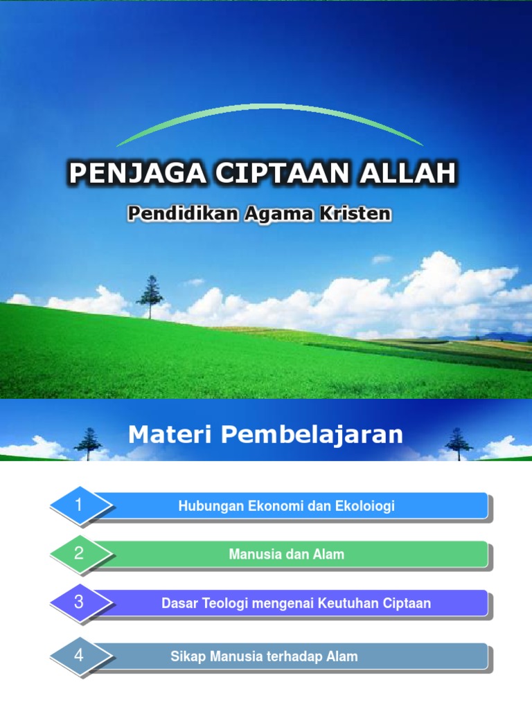 12_Penjaga Ciptaan Allah | PDF