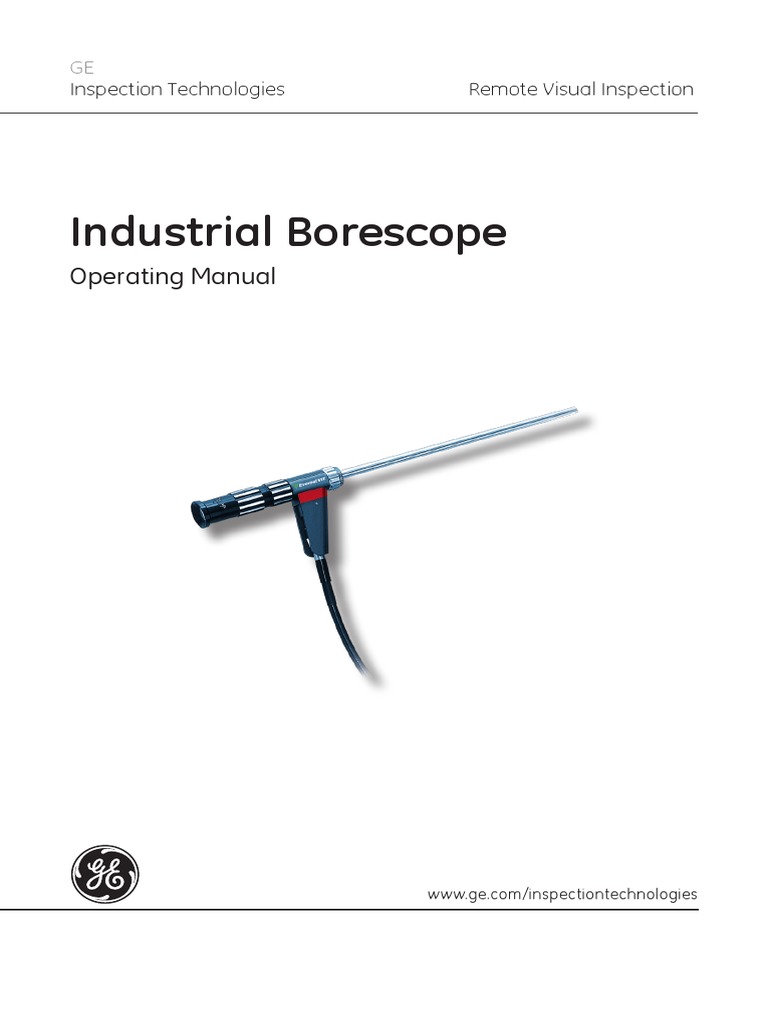 Industrial Borescope: Operating Manual | PDF | Camera | Telescopic Sight