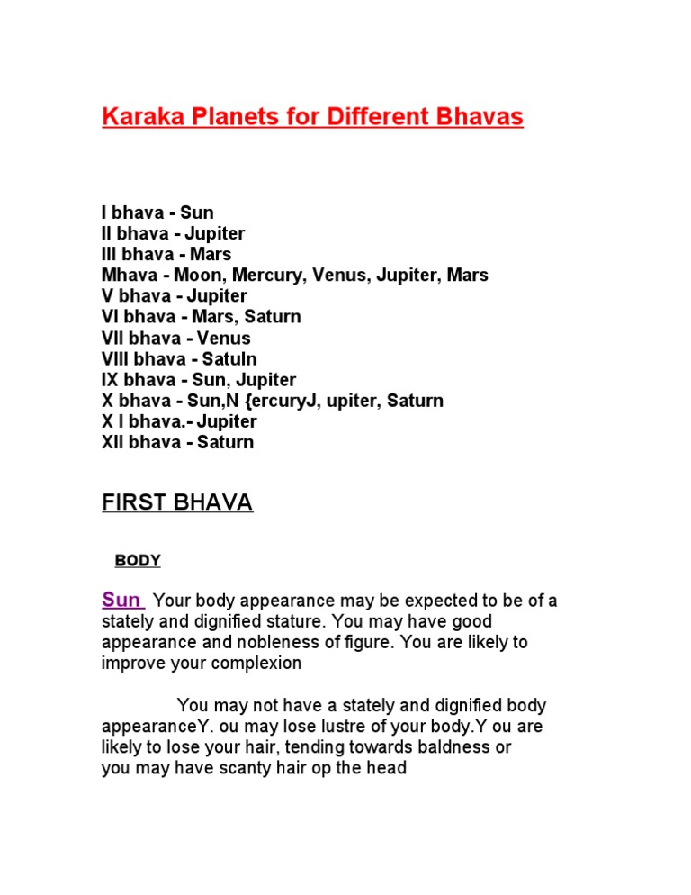 Karaka Planet | PDF