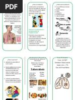 Triptico Tuberculosis | PDF | Tuberculosis | Medicina CLINICA