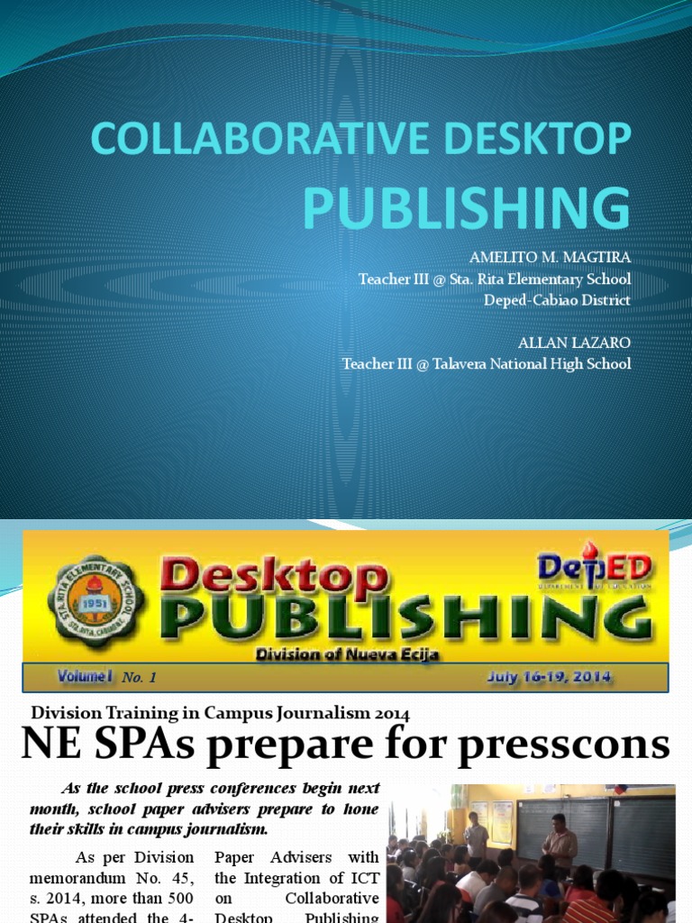 Collaborative Desktop Publishing | PDF | News | Page Layout