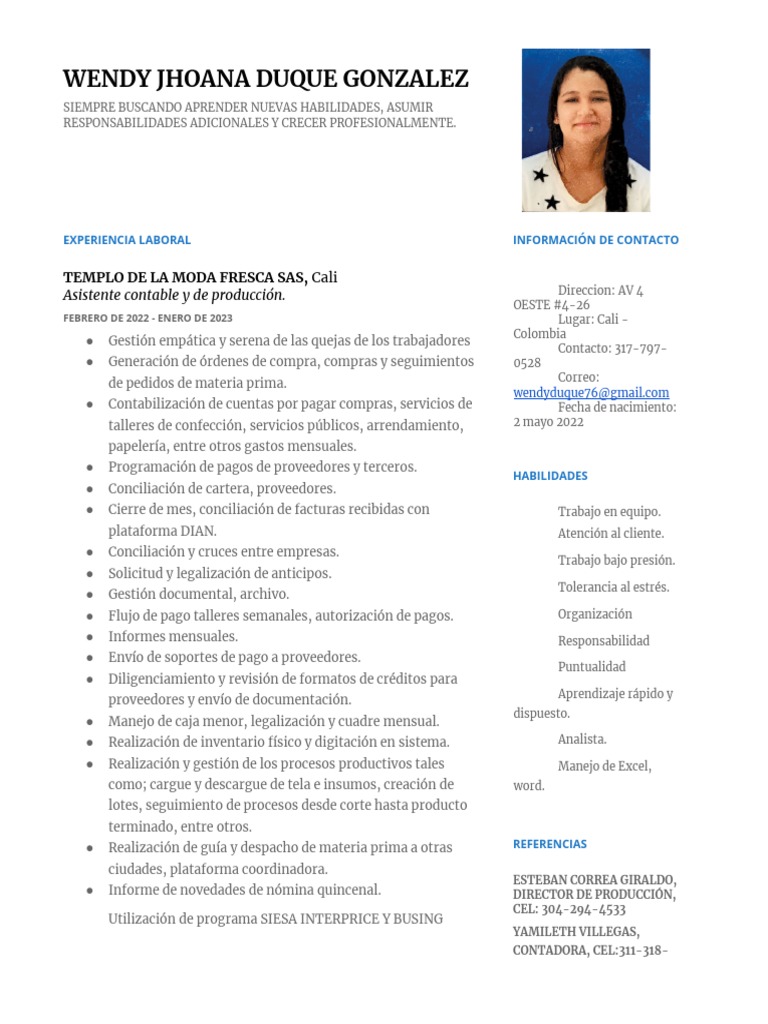 Currículum | PDF | Contador | Business
