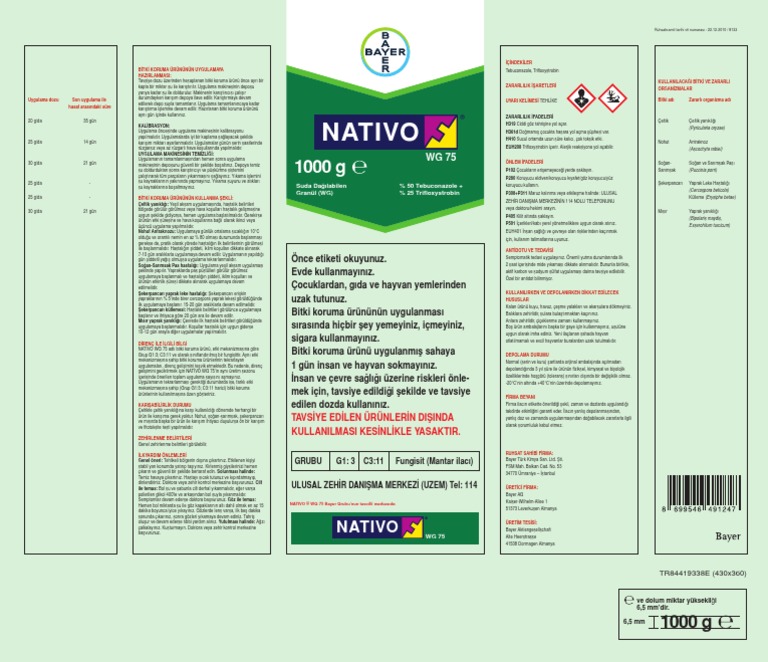 Nativo wg75 1kg Etiket | PDF