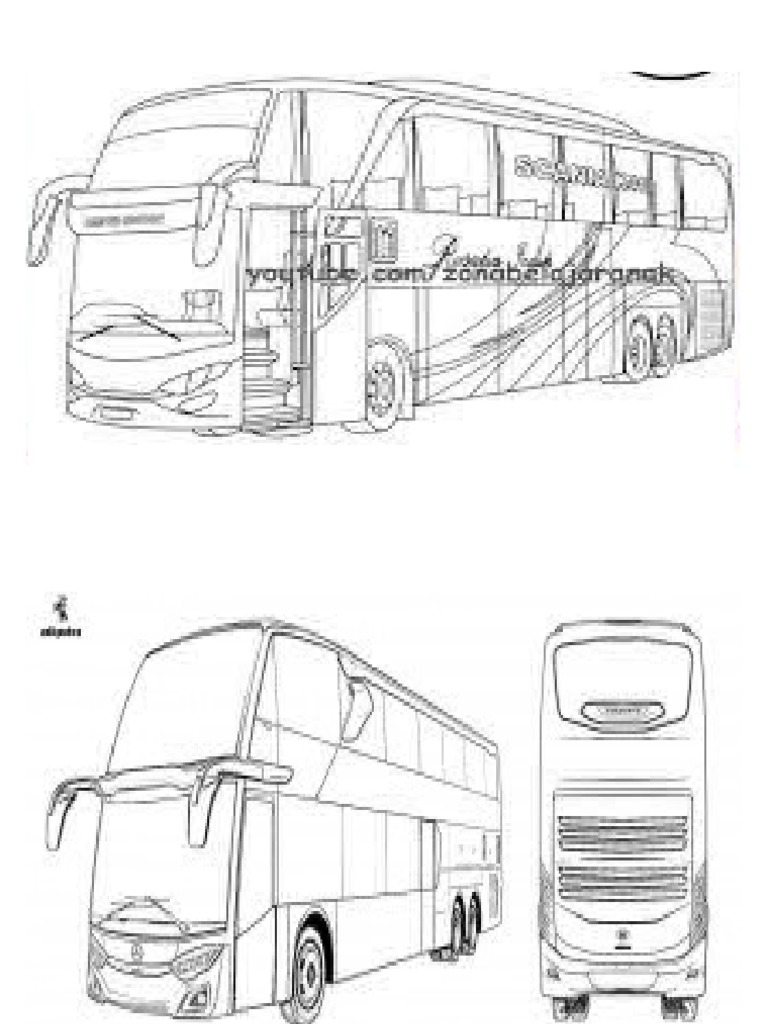 Mewarnai Bus | PDF