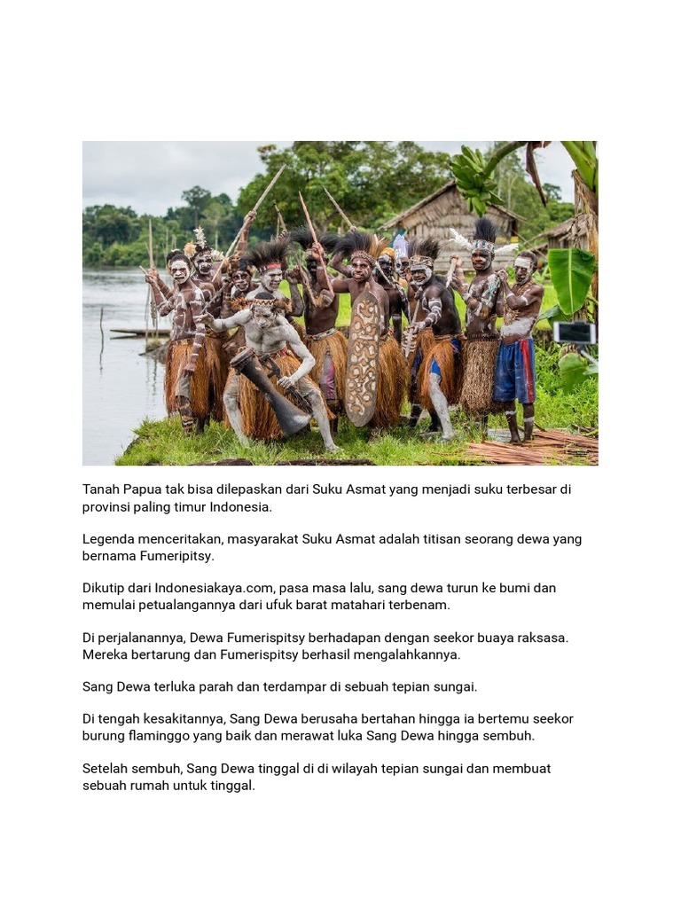 Suku Asmat Legenda Manusia Titisan Dewa di Tanah Papua | PDF